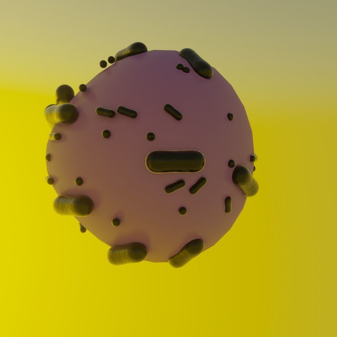 Weird scifi blob 3D model animated | CGTrader