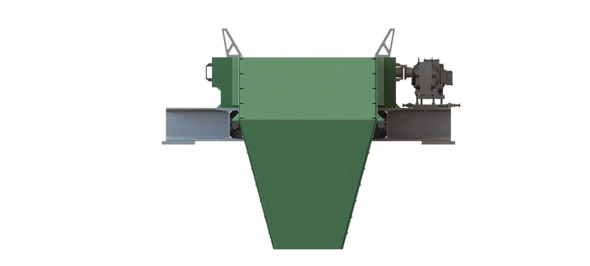 Disc Screen Separator for screening woody biomass 3D model rigged ...