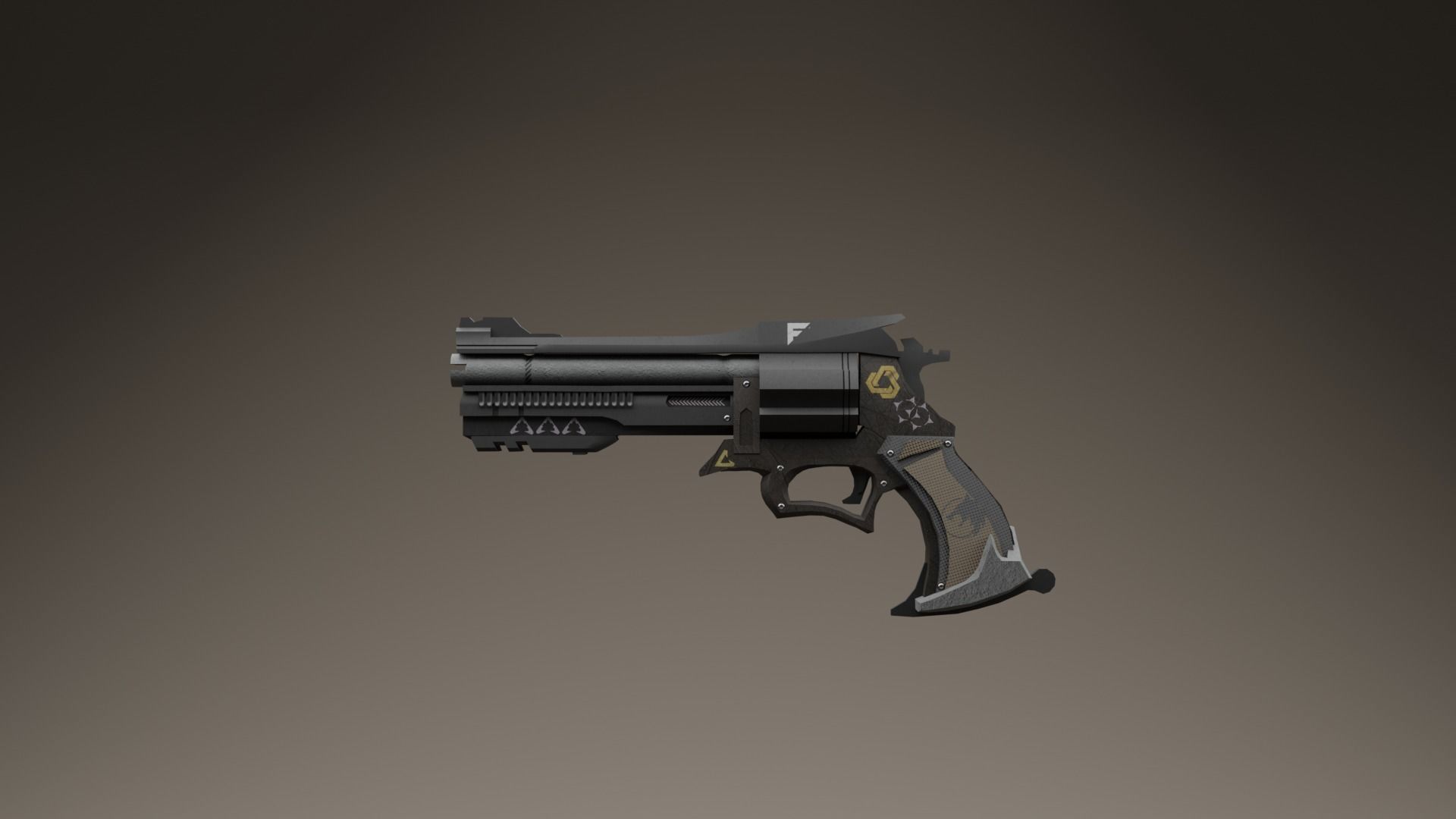 Revolver gun wolfsbane free VR / AR / low-poly 3D model | CGTrader