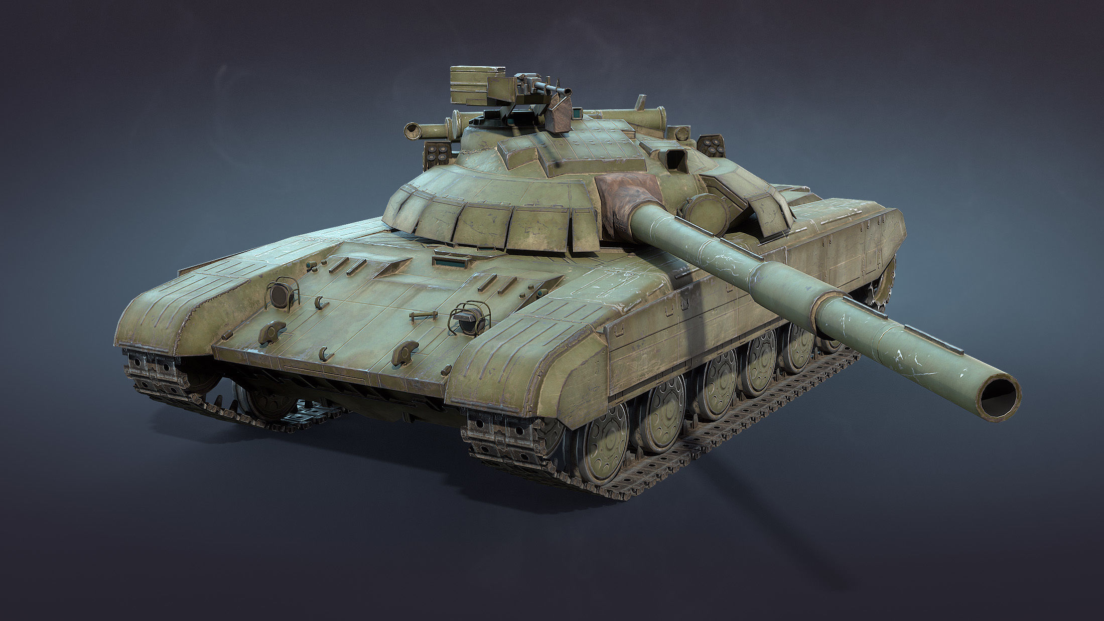 3D model T-64 BM Bulat VR / AR / low-poly | CGTrader