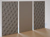 Partition three glass panels 3D model | CGTrader