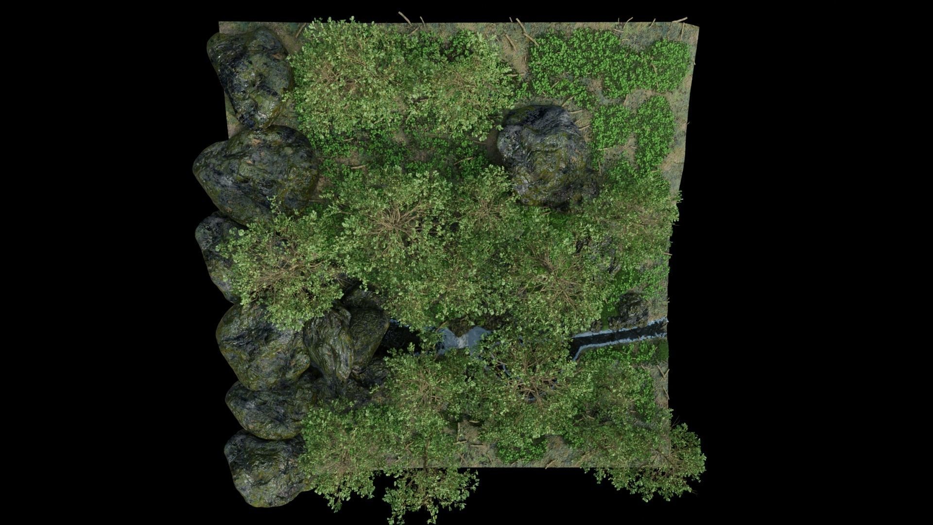 Stream Scene 3D model | CGTrader