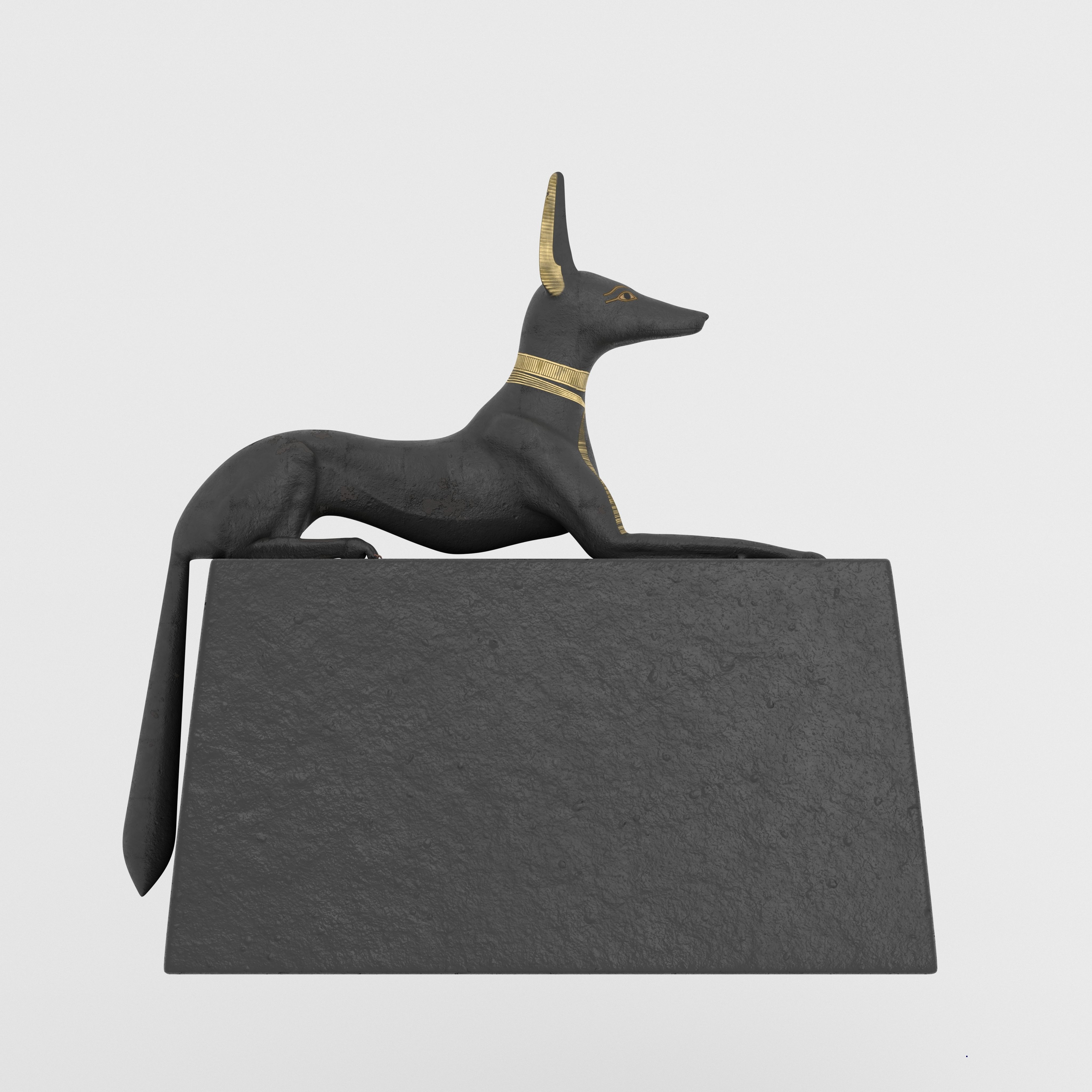Anubis Shrine Stone 3D model | CGTrader