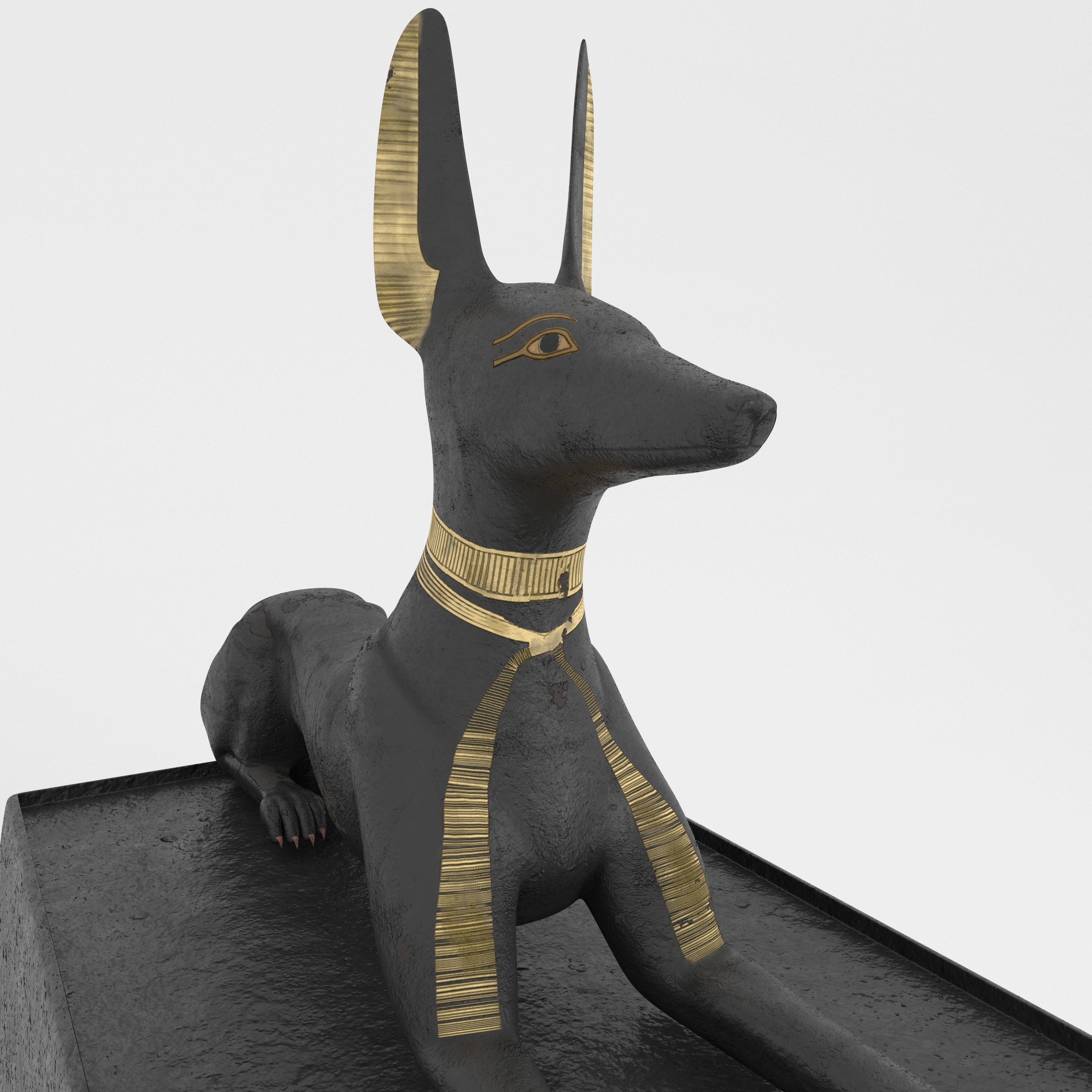 Anubis Shrine Stone 3D model | CGTrader