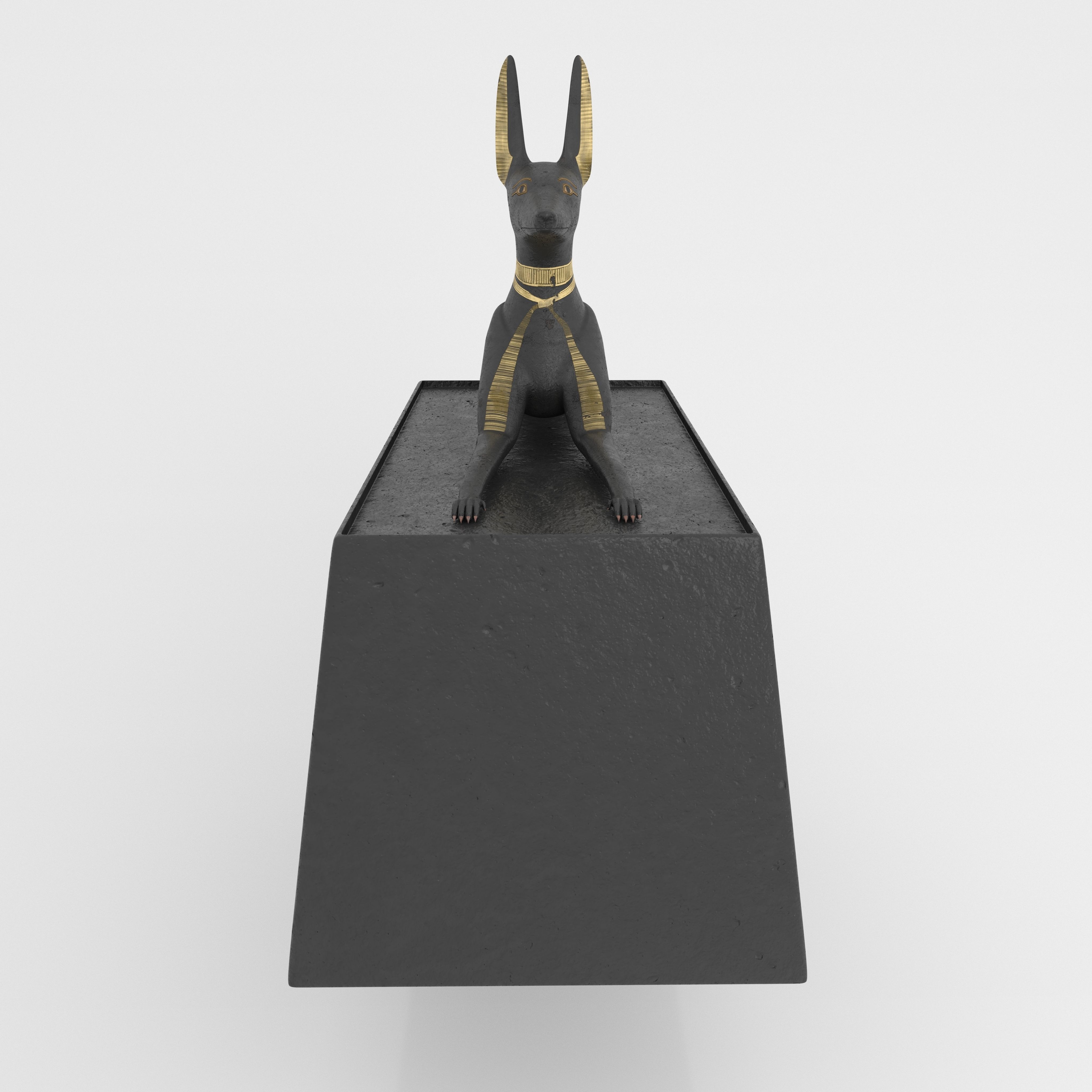 Anubis Shrine Stone 3D model | CGTrader
