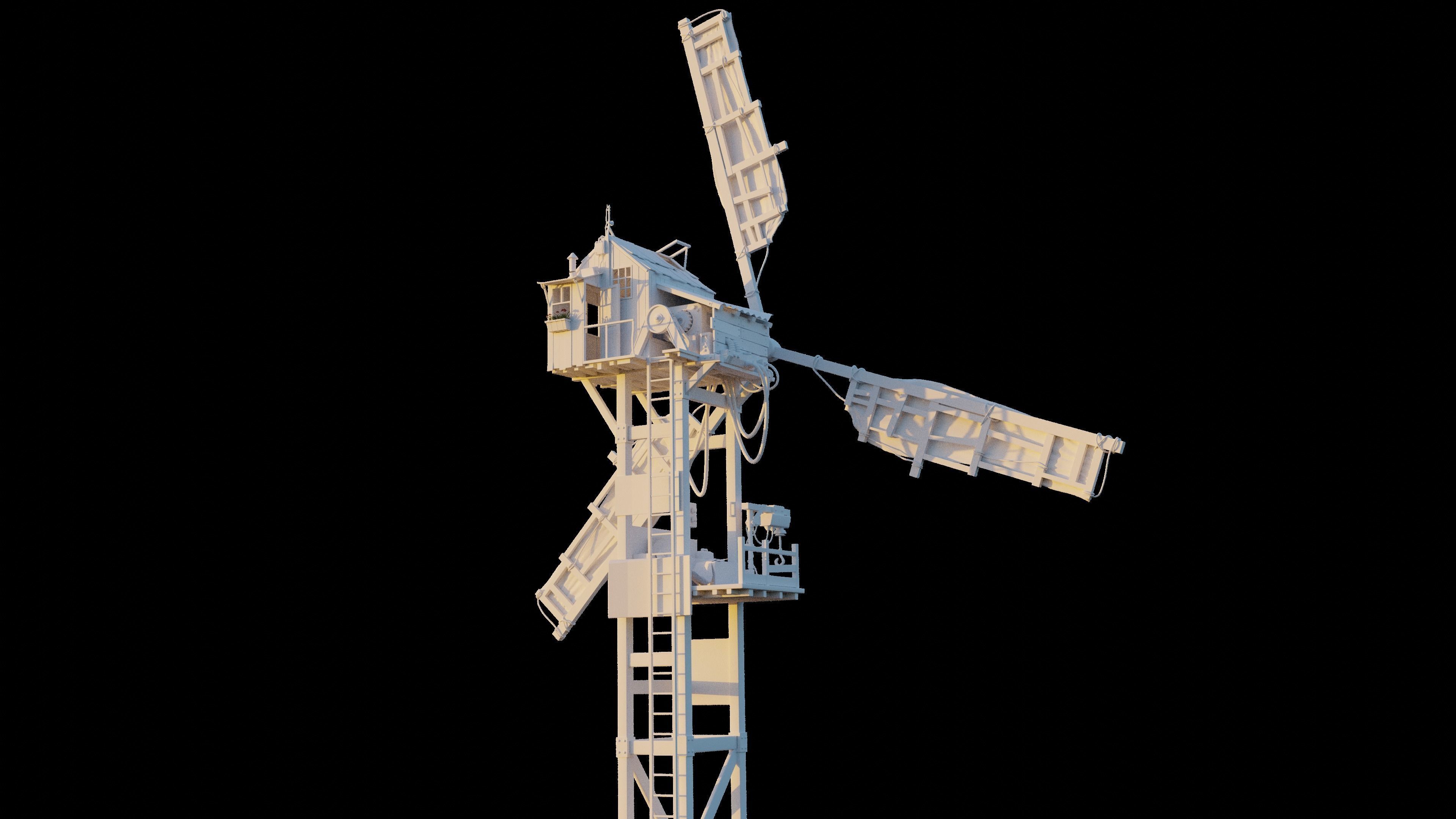 Windmill 3d model free 3D model 3D printable | CGTrader