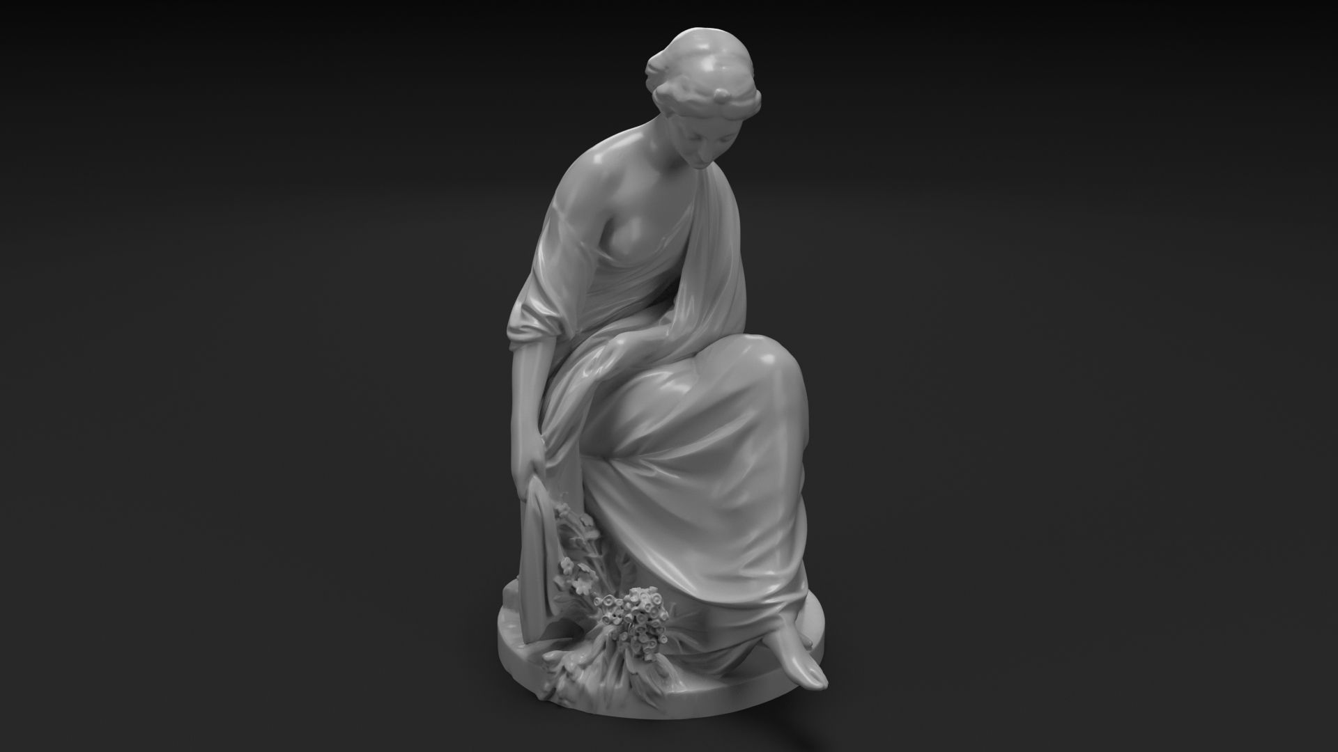 Sculpture Hermitage 3D print model Maurice Falcone Winter 3D model 3D ...