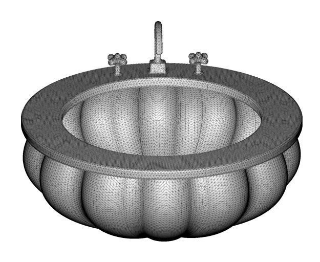Flower Shape Wash Basin 3D model 3D printable | CGTrader