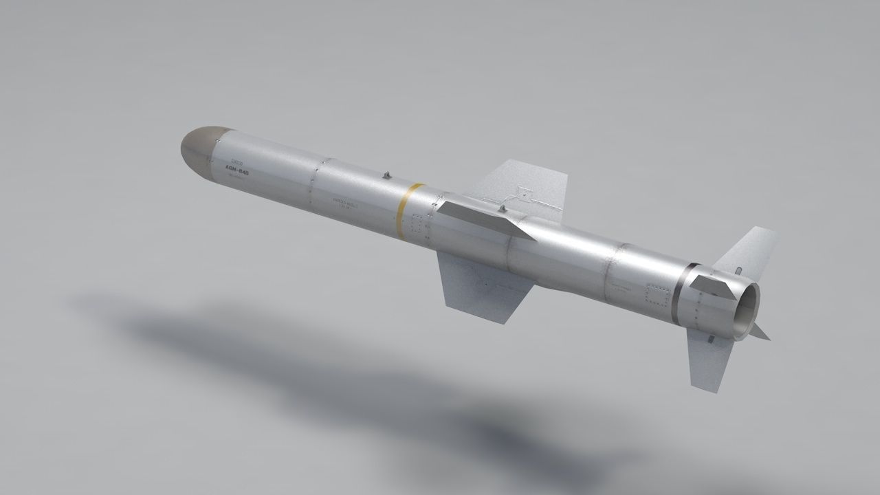 3D model AGM-84D HARPOON Anti-Ship Missile VR / AR / low-poly | CGTrader