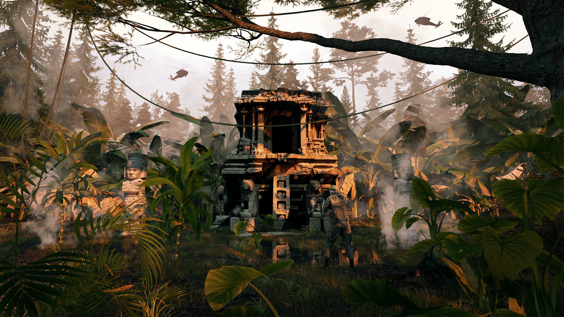 Jumanji Tropical rainforest brave game mountains amazon 3D