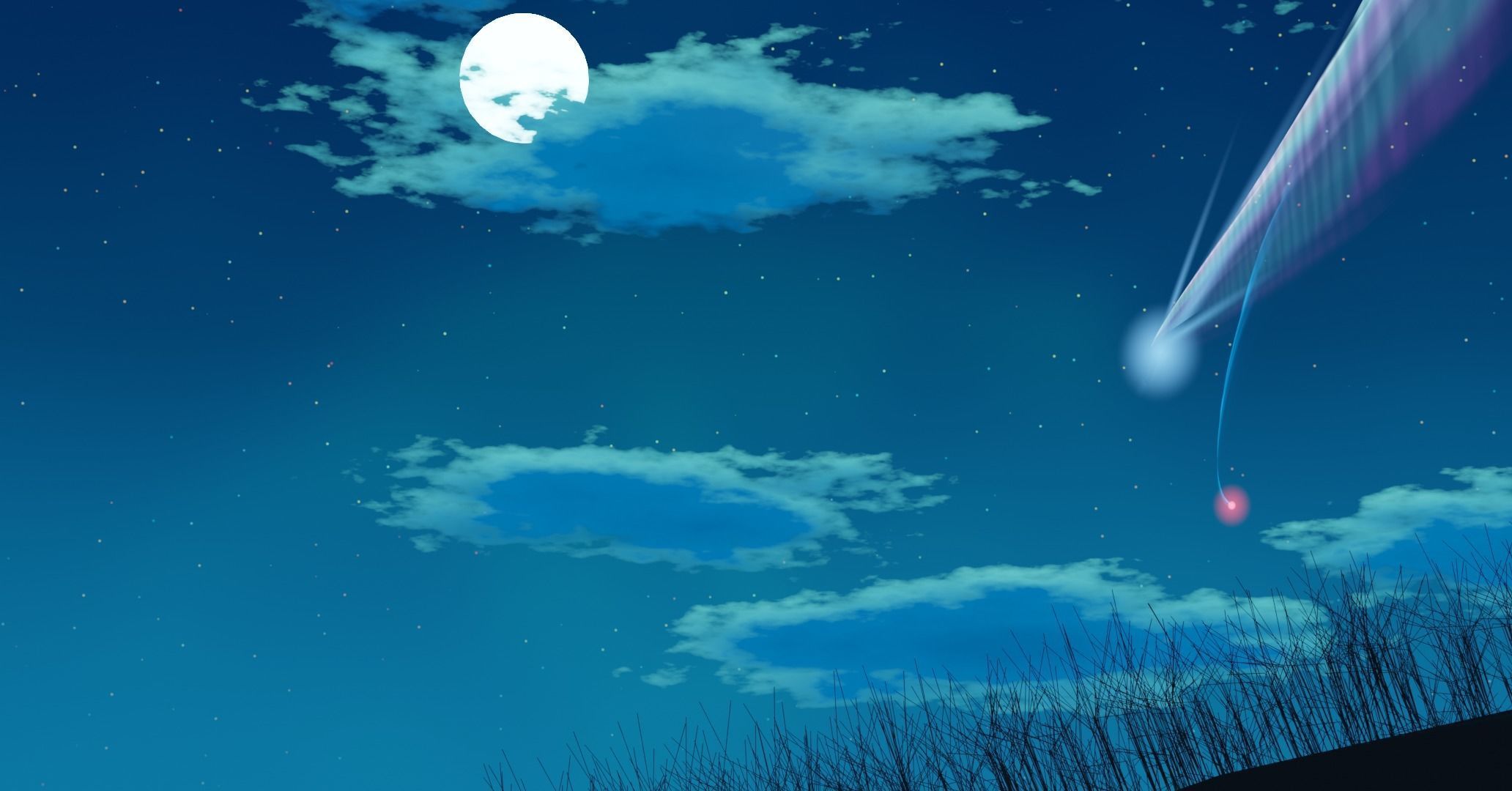 your name comet scene 3D model | CGTrader