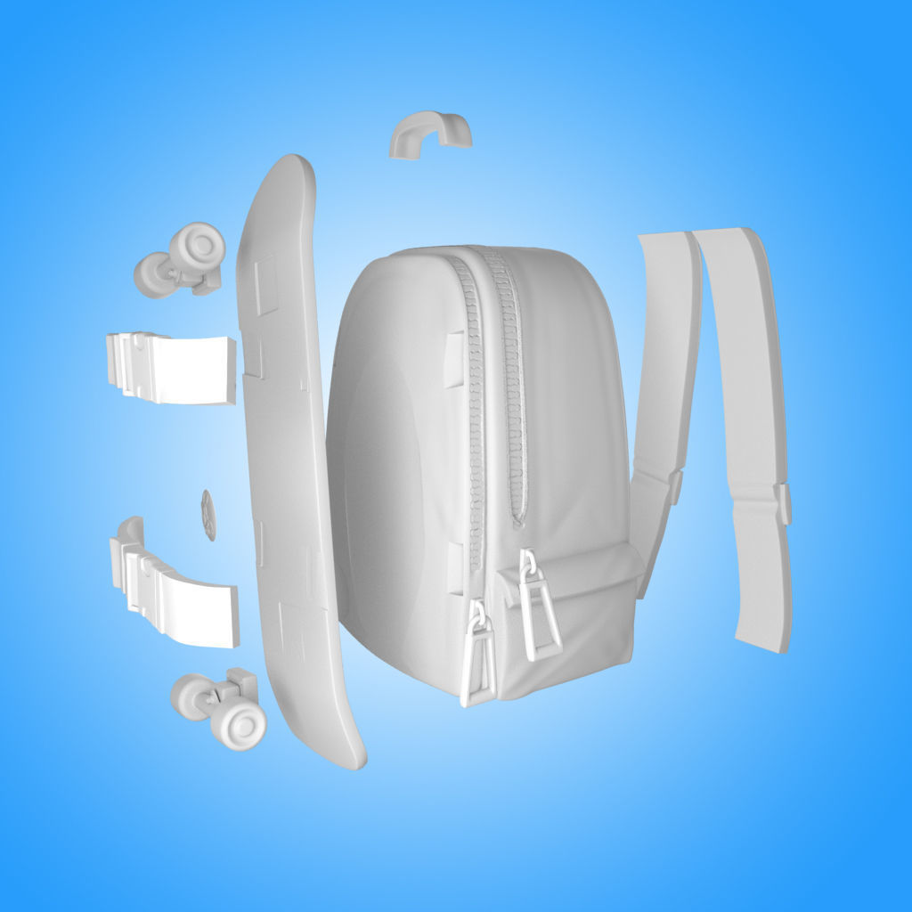 Skate Backbling Fortnite backpack ready to print 3D model 3D printable ...