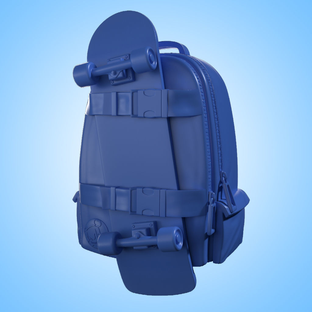 Skate Backbling Fortnite backpack ready to print 3D model 3D printable ...