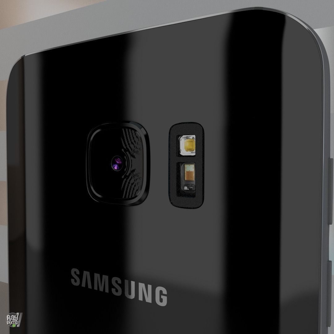 3D model Samsung Galaxy S7 Black with PCB and battery VR / AR / low ...