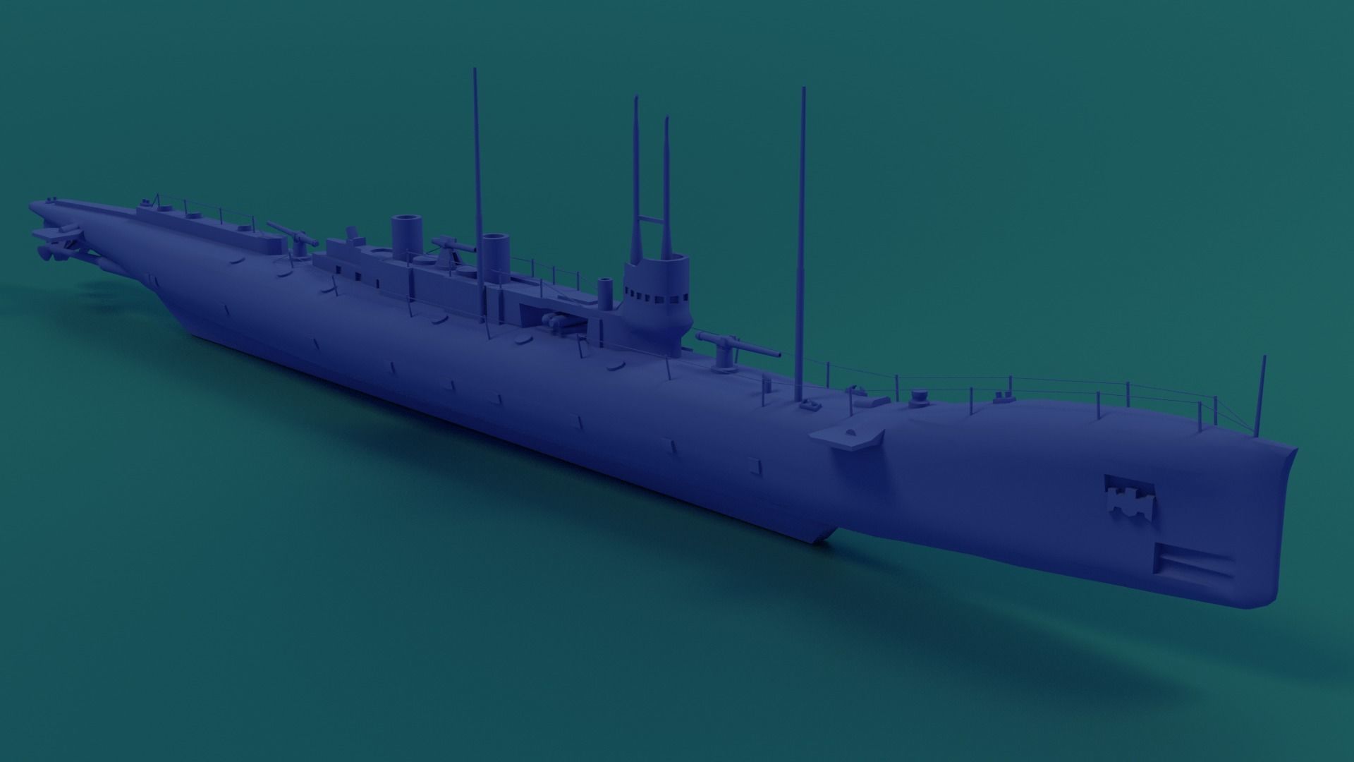 3D model HMS K4 VR / AR / low-poly | CGTrader