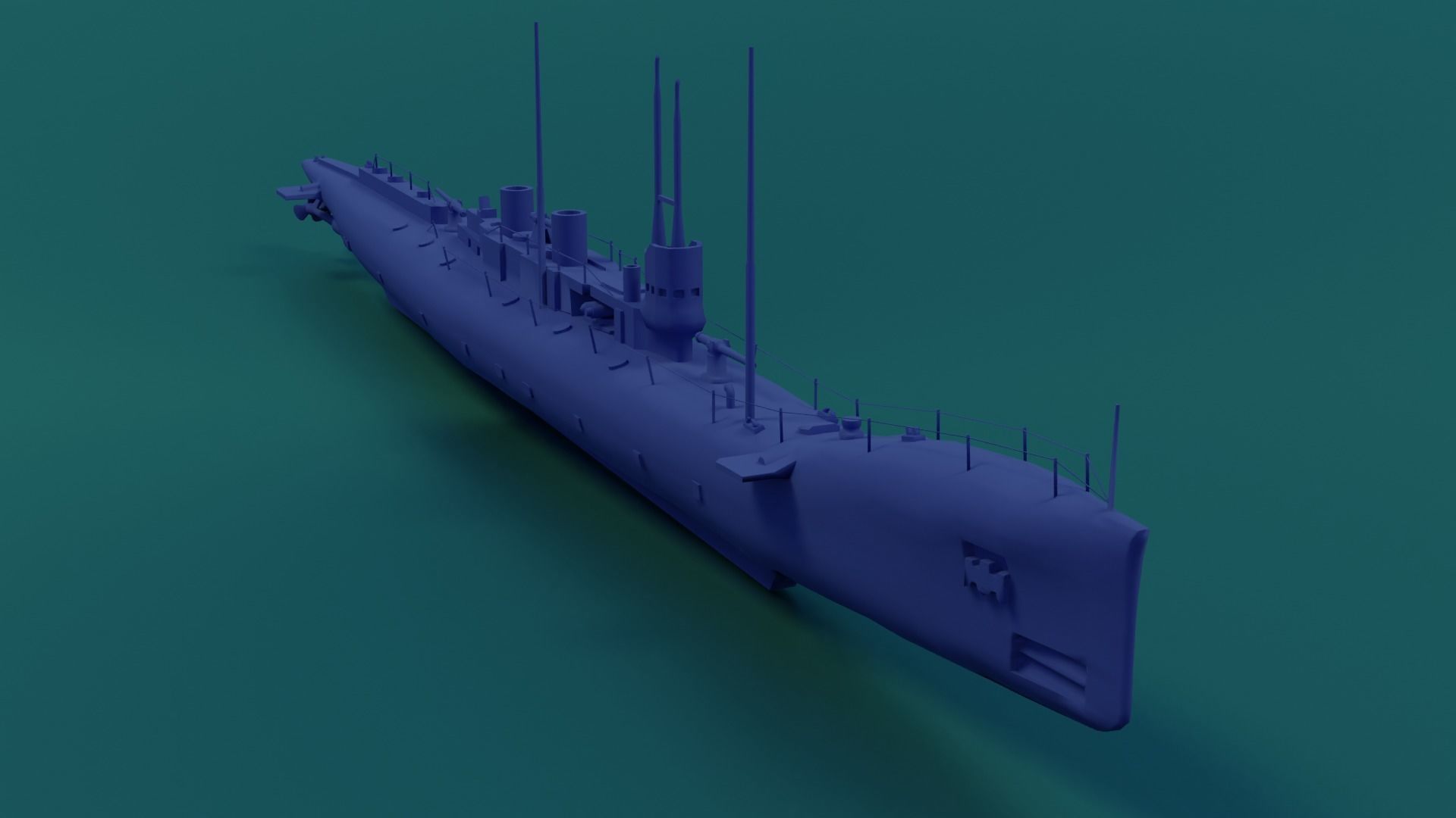 3D model HMS K4 VR / AR / low-poly | CGTrader