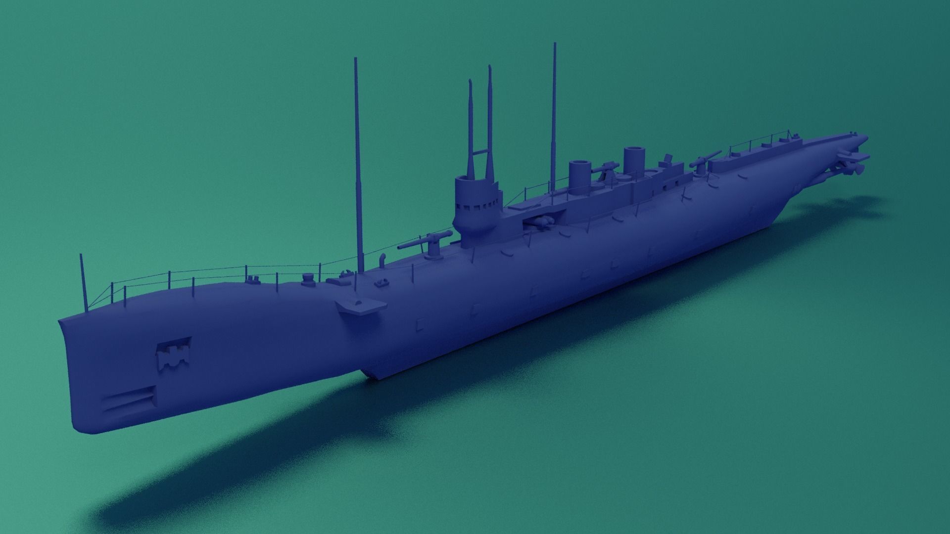 3D model HMS K4 VR / AR / low-poly | CGTrader