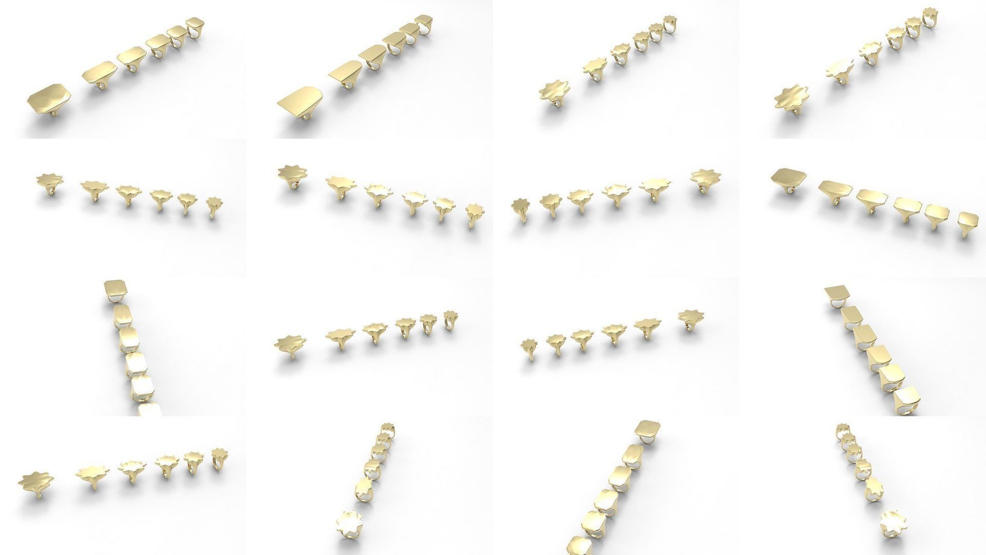 Signet Ring 120 parts 3D Model Collection | CGTrader