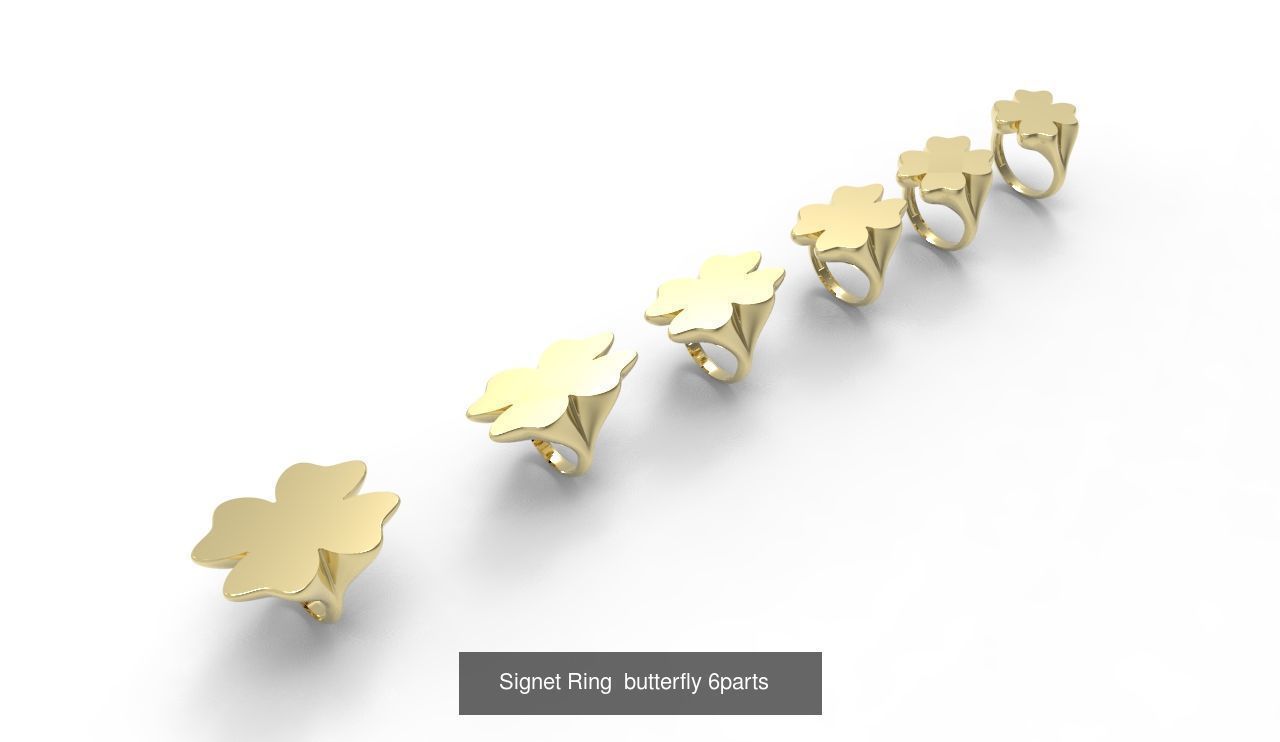 Signet Ring 120 parts 3D Model Collection | CGTrader