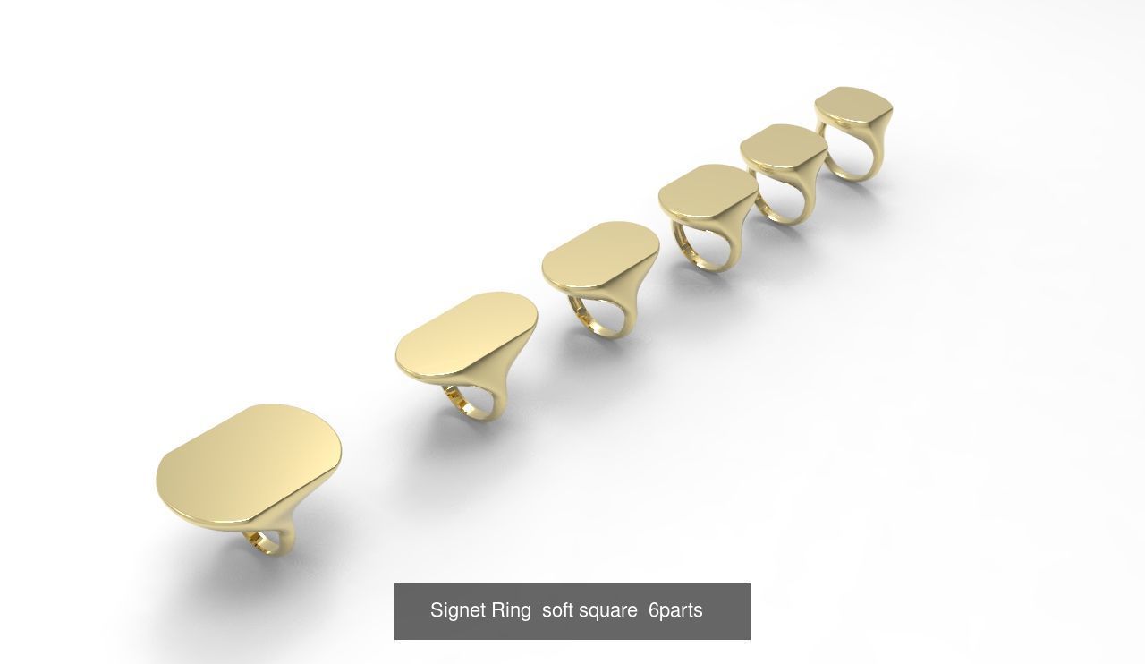 Signet Ring 120 parts 3D Model Collection | CGTrader