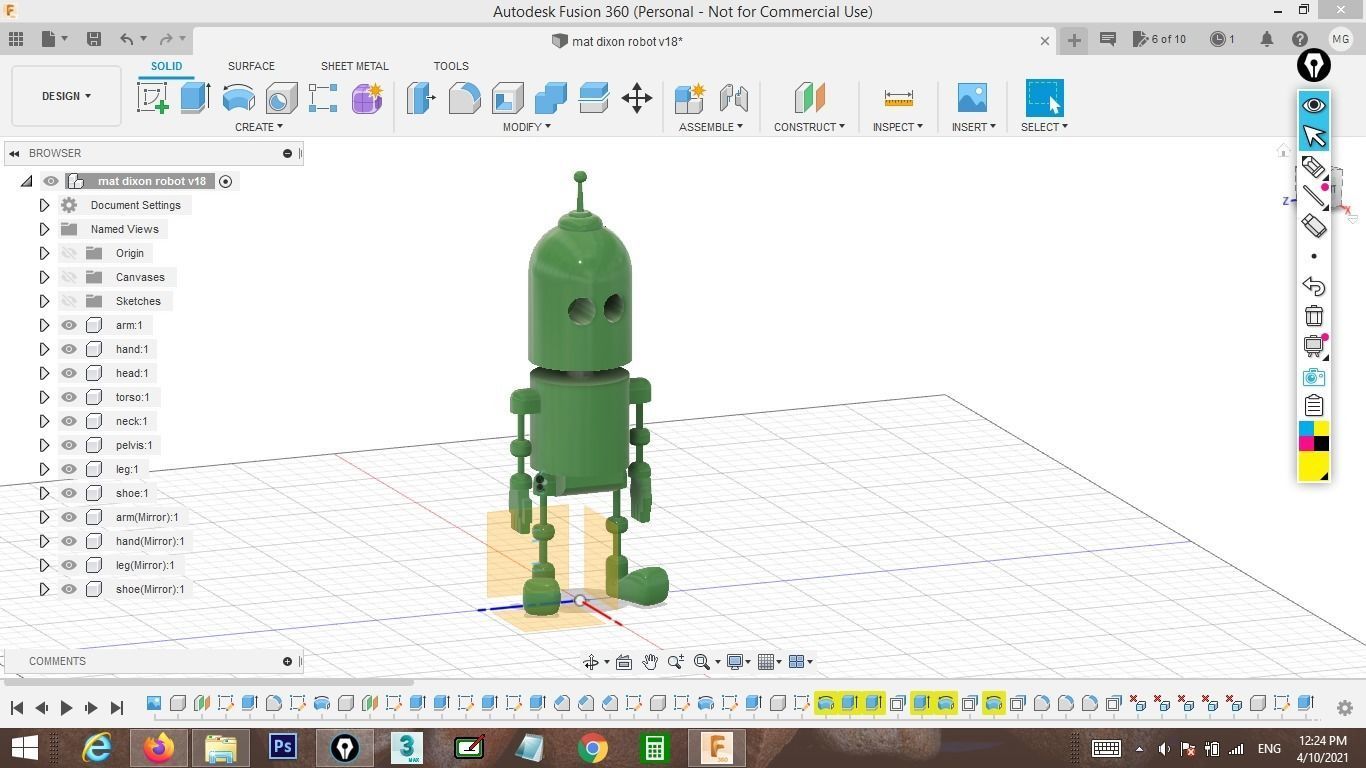 matt dixon style robot 3D model | CGTrader