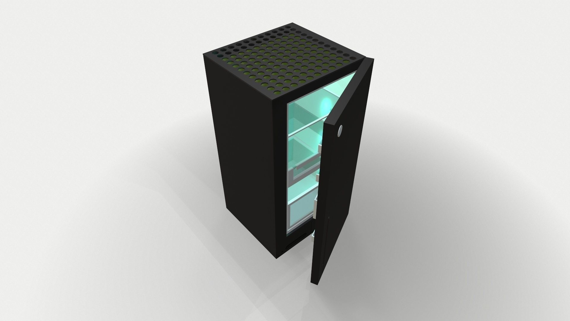Fridge stylized as an XBox 3D model | CGTrader