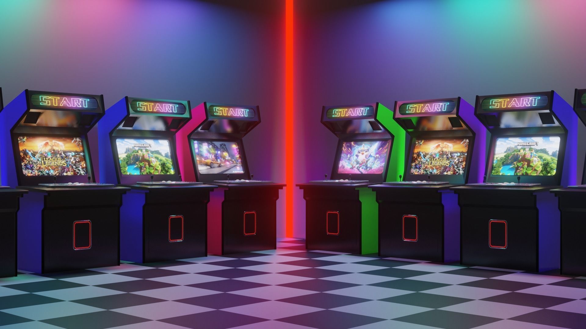 3D model Arcade Station VR / AR / low-poly | CGTrader