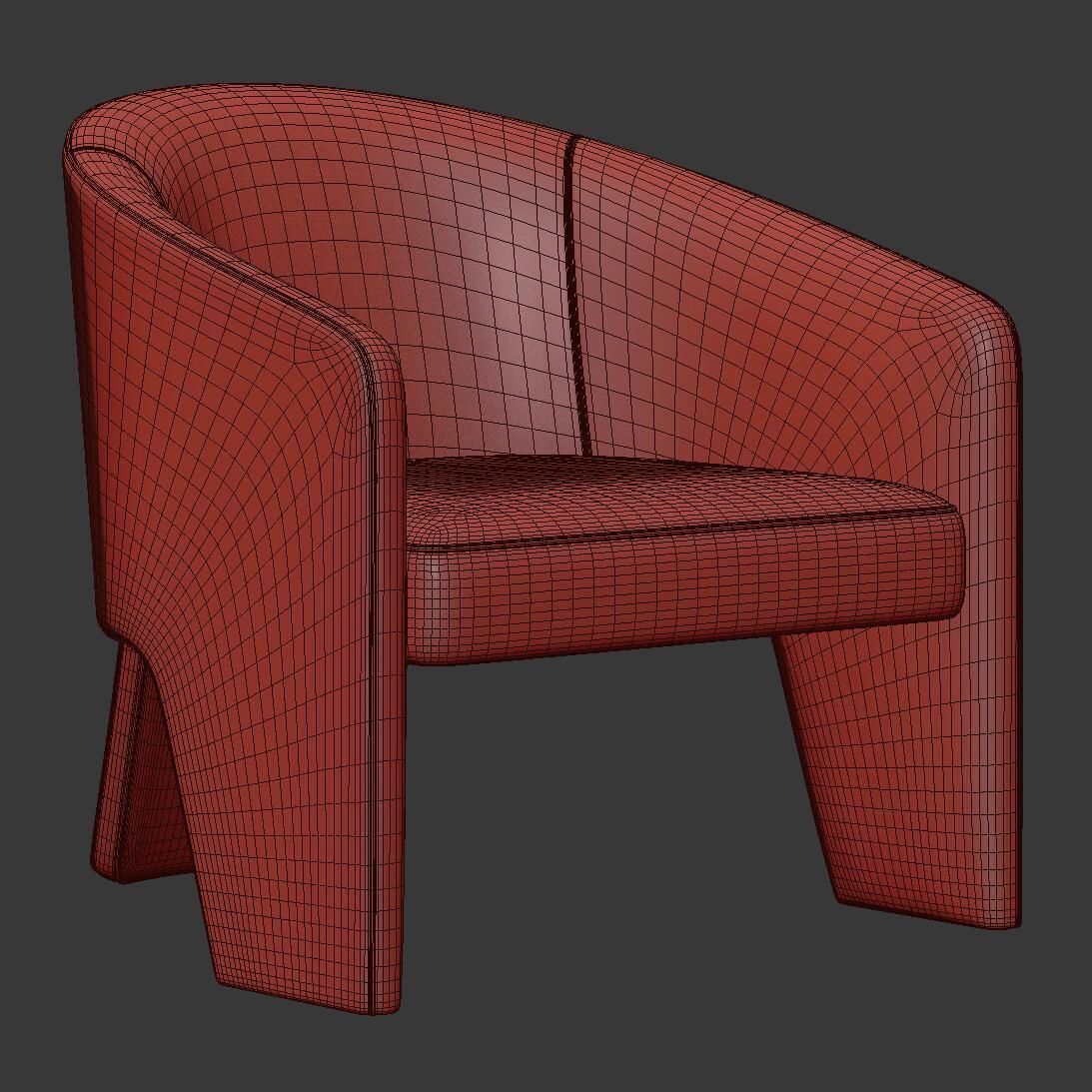 Fae Accent Chair 3D model | CGTrader