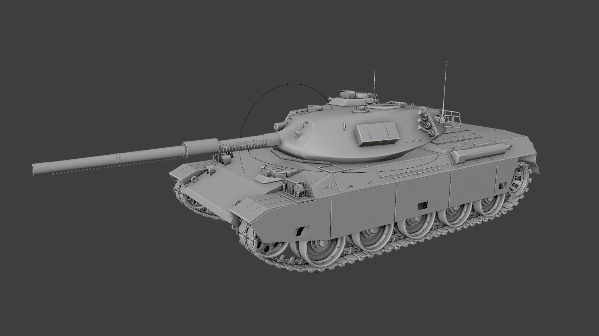 3D model JGSDF Type 74 Main Battle Tank VR / AR / low-poly | CGTrader