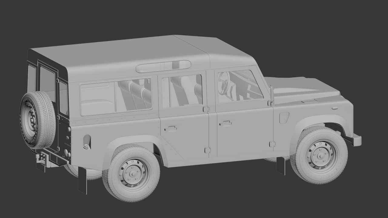 Land Rover Defender 110 Wagon 3D model | CGTrader
