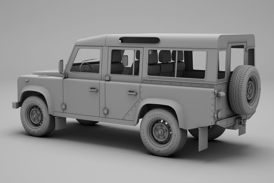Land Rover Defender 110 Wagon 3D model | CGTrader