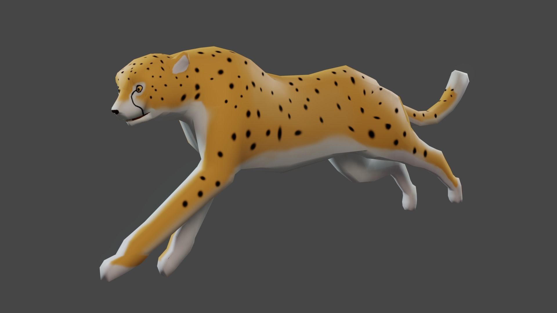 3D model Low poly Cheetah Rigged 3D model VR / AR / low-poly | CGTrader