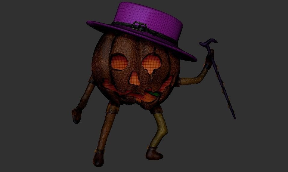 Unique pumpkinheaded trinity - Pack 3D model | CGTrader