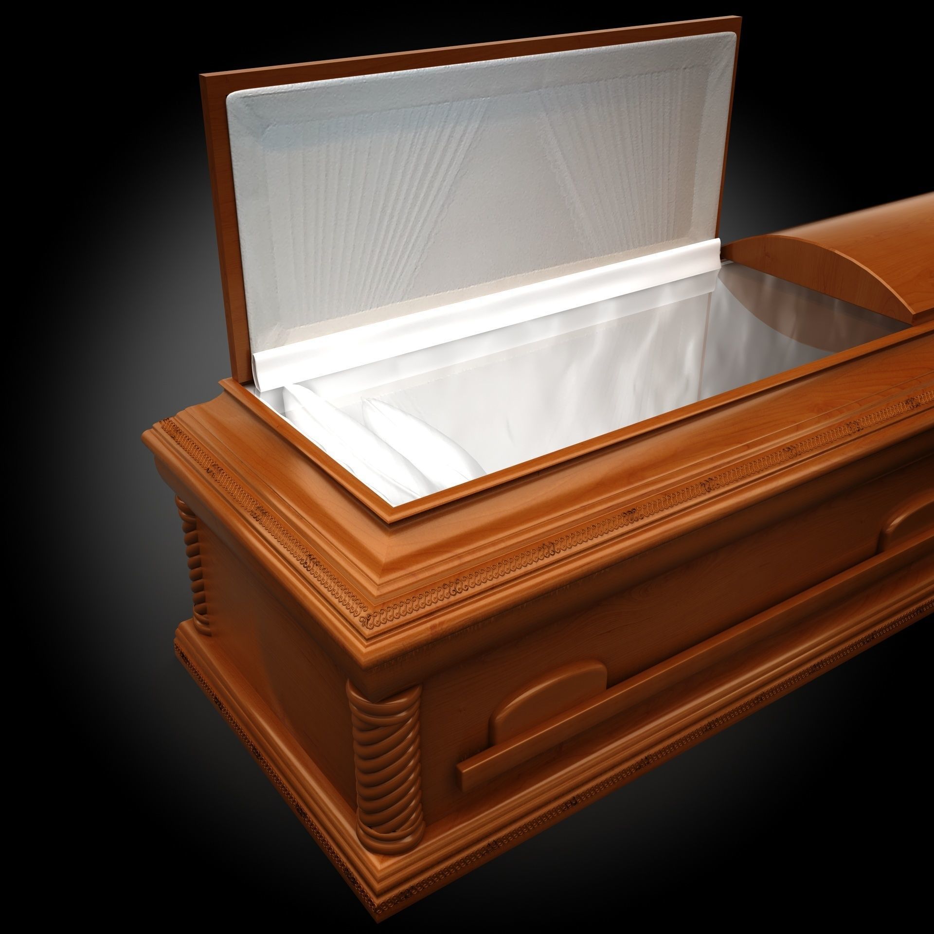 High Def wood Coffin Italian 3D model | CGTrader