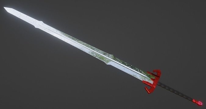 Scratched sword free 3D model | CGTrader