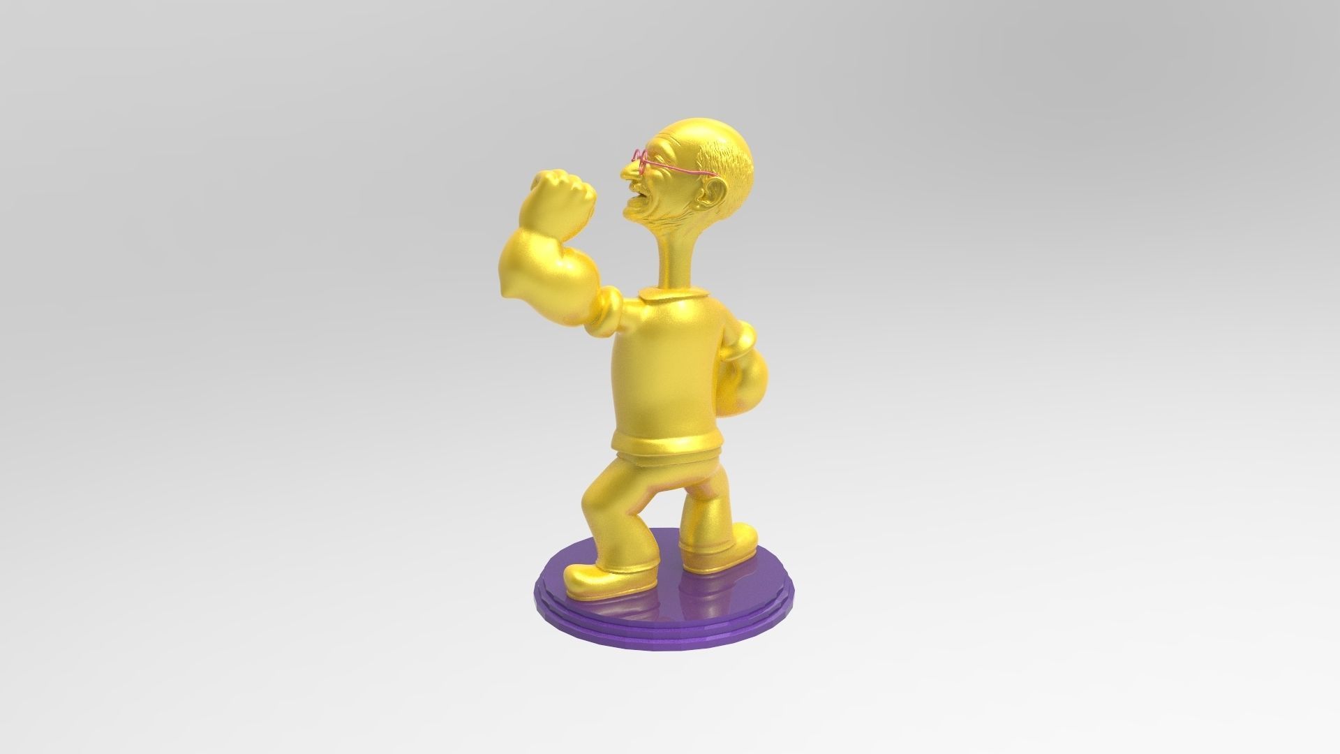 Gandhi Popeye Statue 3D model | CGTrader