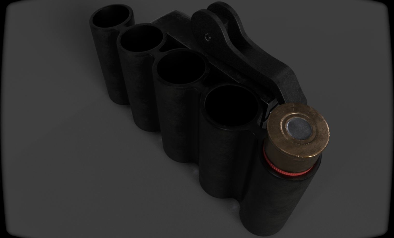 3D model Picatinny Shell Holder for Shotgun Shells VR / AR / low-poly ...