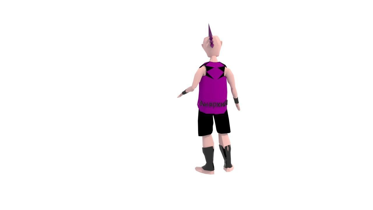 3D model Game Character Punk VR / AR / low-poly | CGTrader