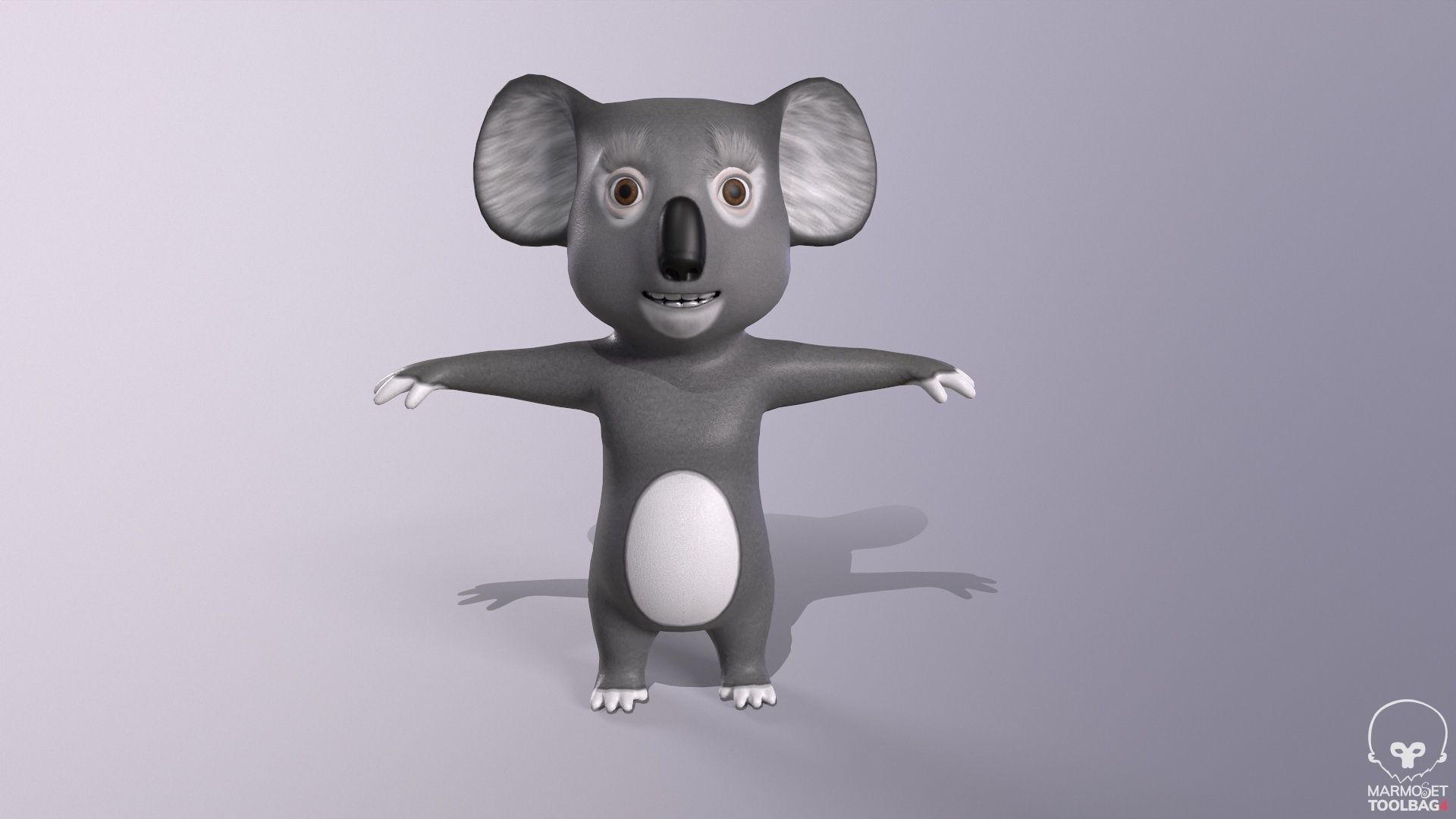 3D model Koala Cartoon character VR / AR / low-poly | CGTrader