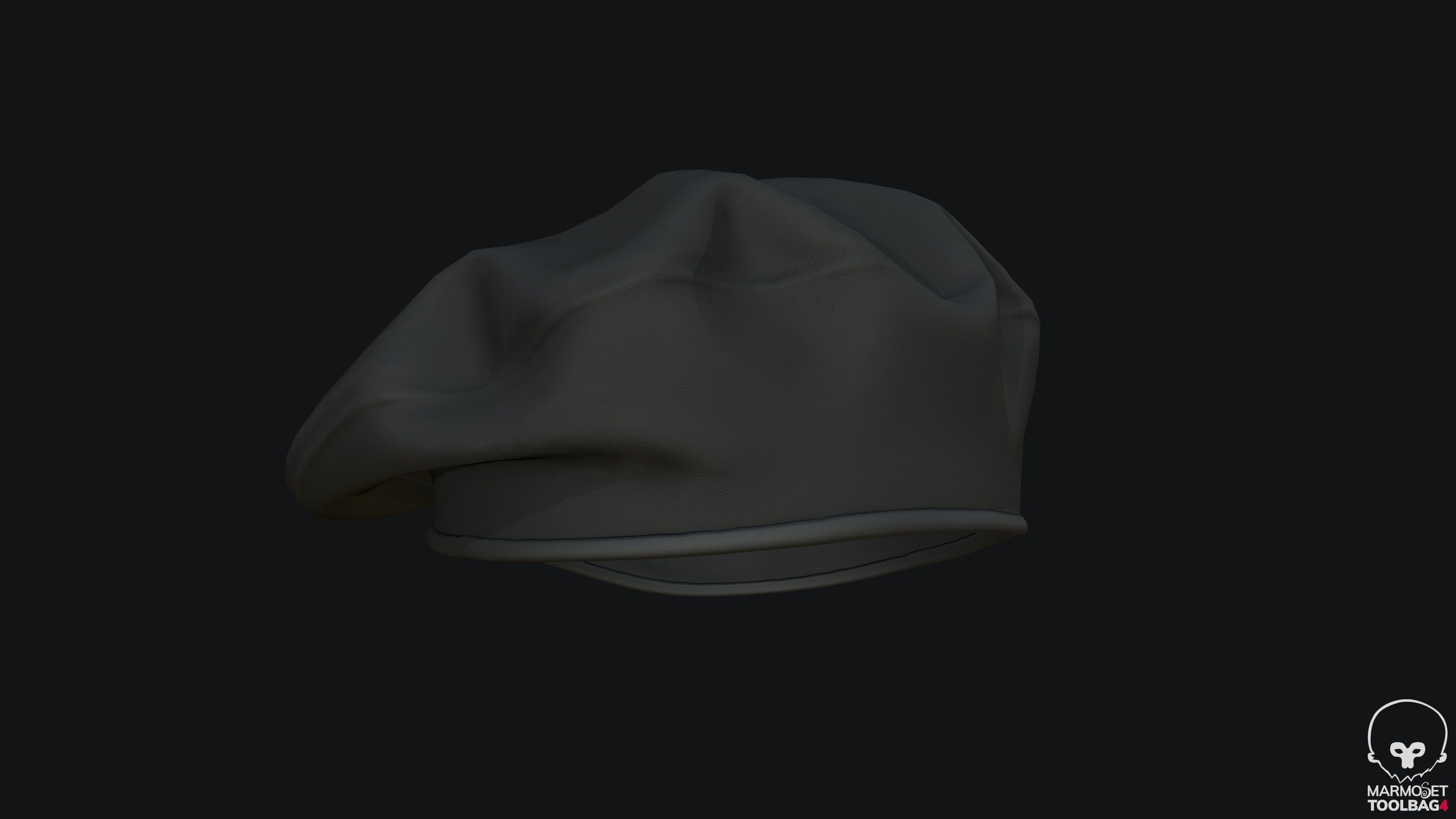 3D model Military Beret Black PBR VR / AR / low-poly | CGTrader