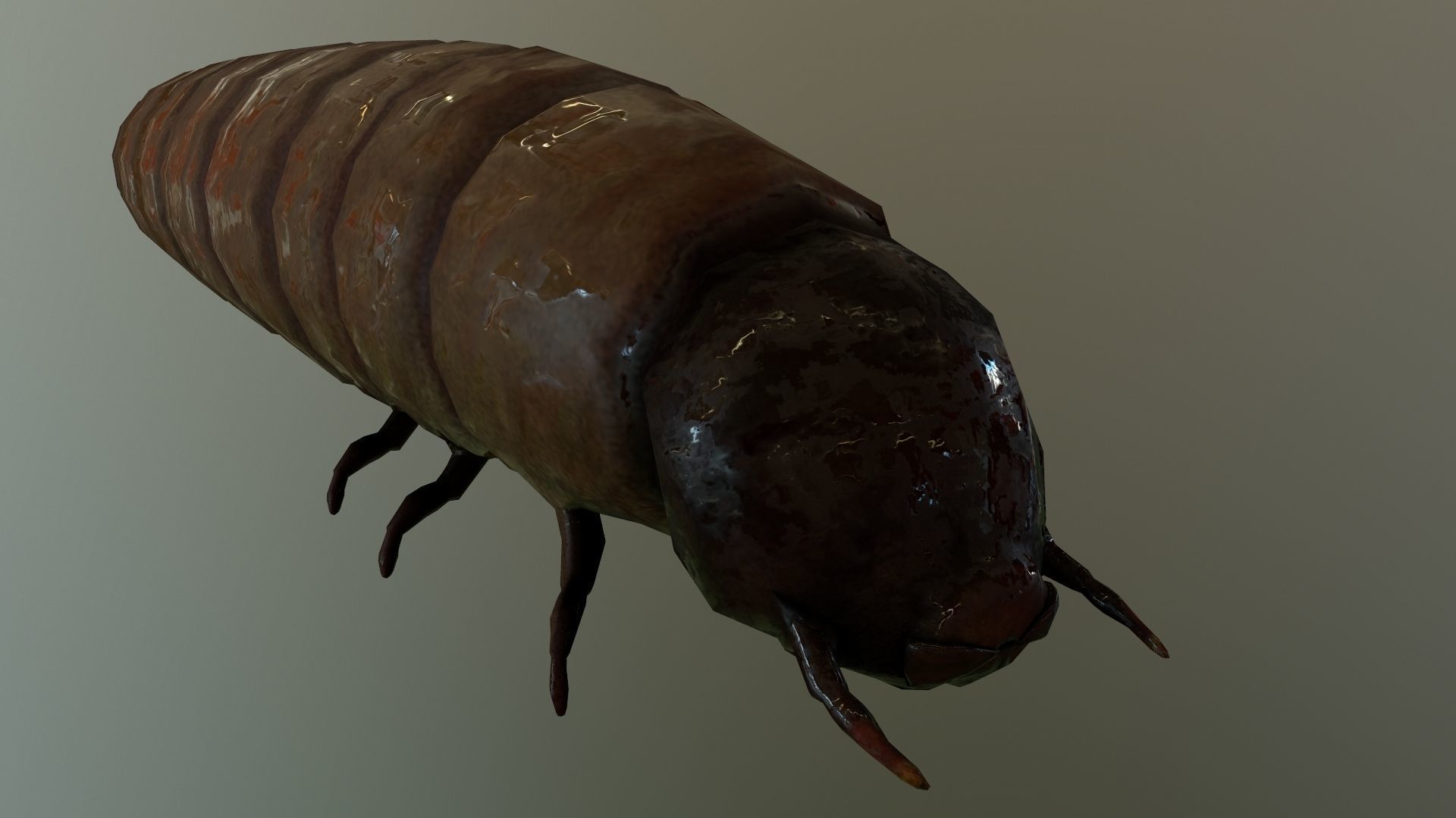 3D model Worm Maggot VR / AR / low-poly | CGTrader