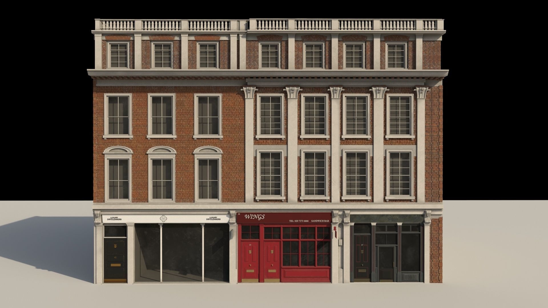 Town Building - 3D model | CGTrader