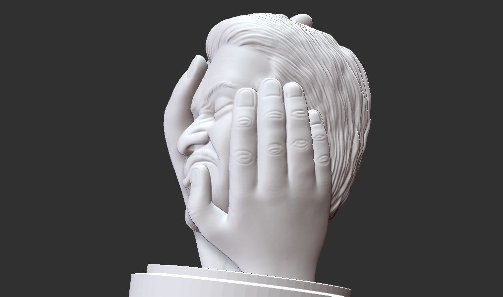 Funny face design free 3D model 3D printable | CGTrader