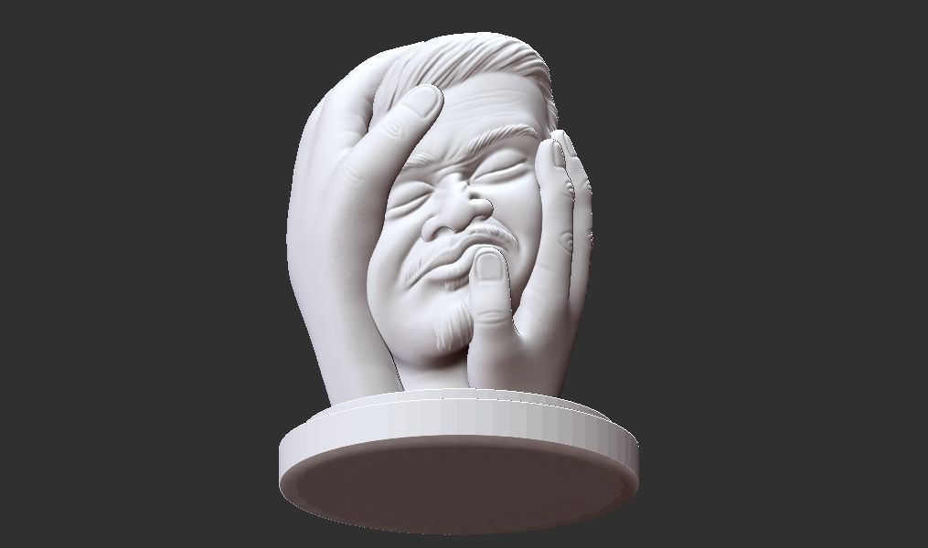 Funny face design free 3D model 3D printable | CGTrader