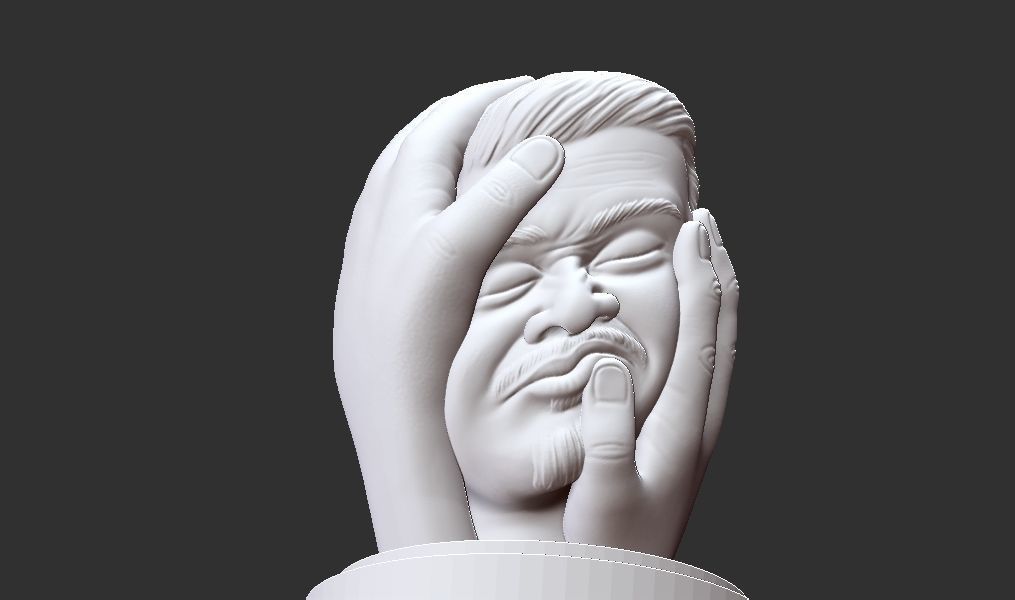 Funny face design free 3D model 3D printable | CGTrader