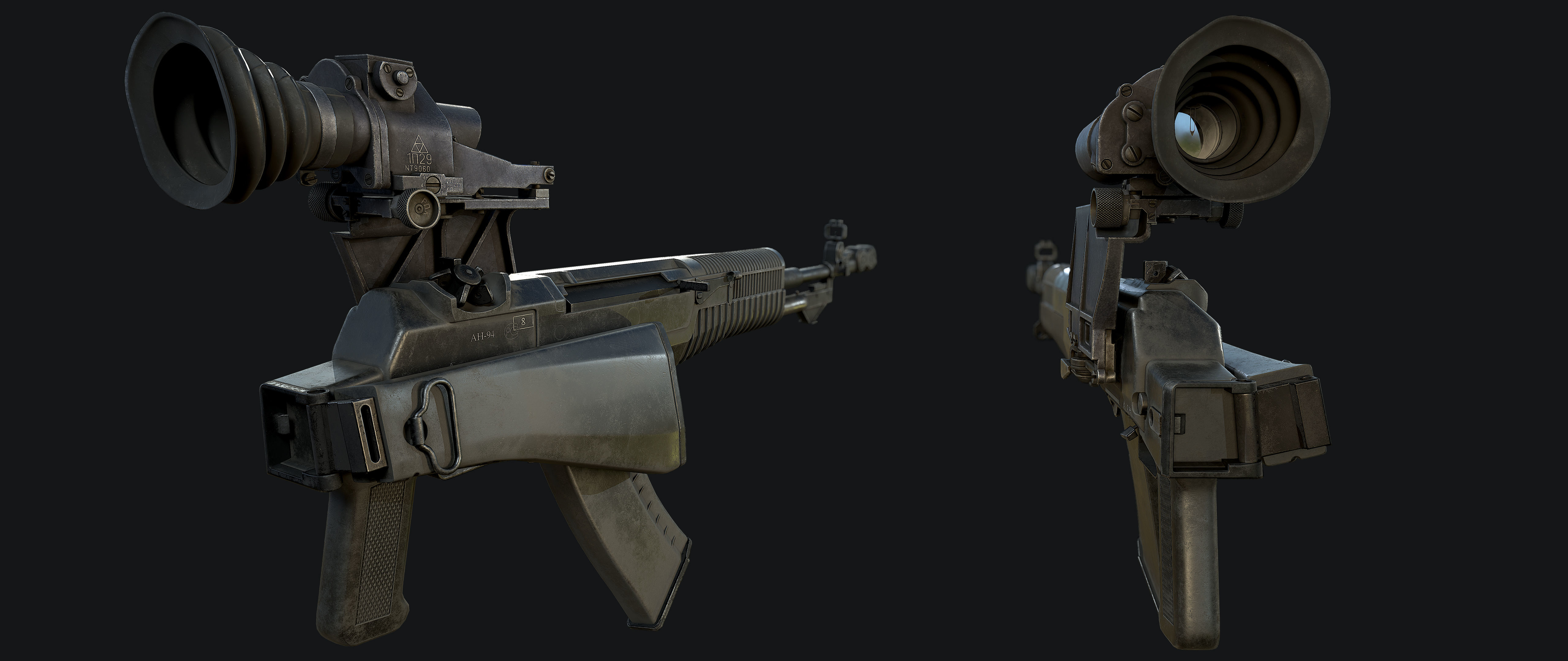 3D model 1P29 optic sight VR / AR / low-poly | CGTrader