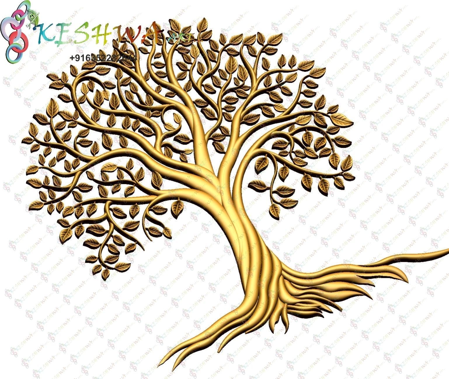 Tree stl model of life svg cut file 3D model 3D printable | CGTrader