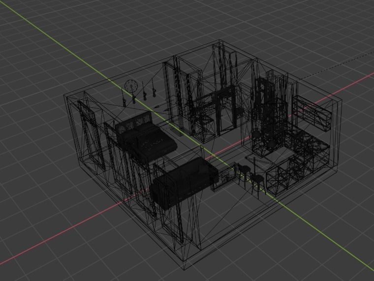 Studio apartment furnished free 3D model | CGTrader