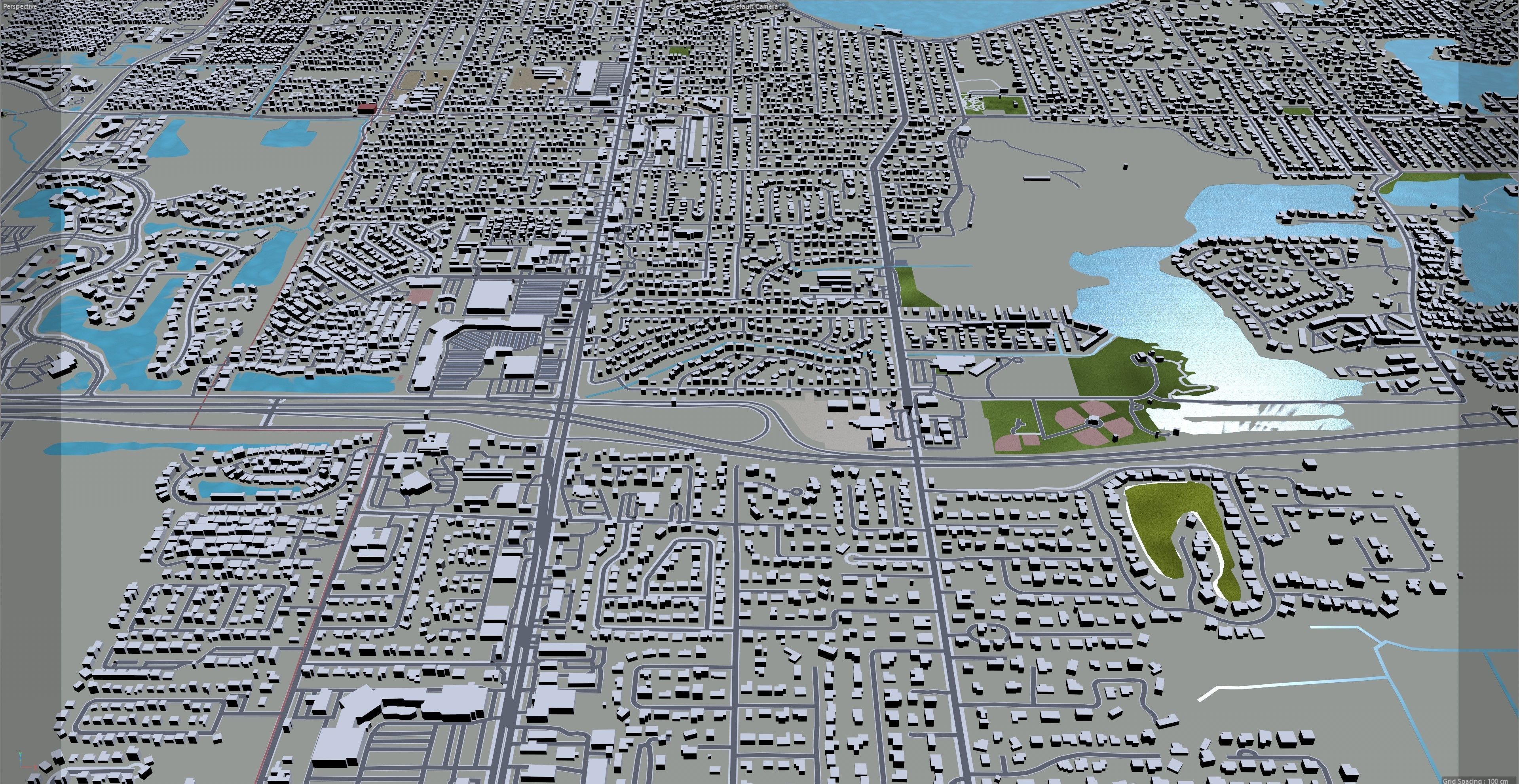 3D model Lakeland Florida USA 30km VR / AR / low-poly | CGTrader