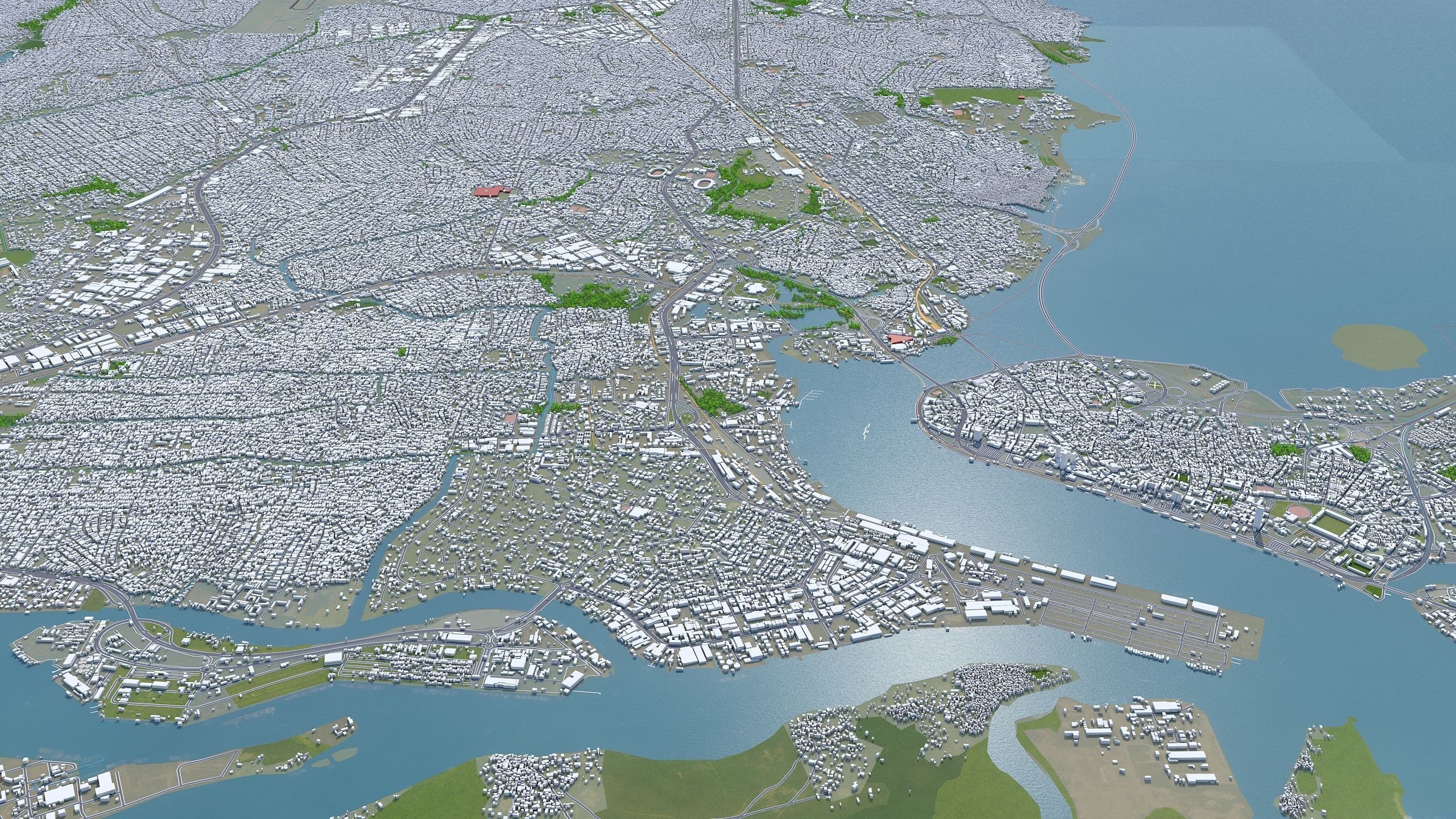 3D model Lagos Full City Nigeria VR / AR / low-poly | CGTrader